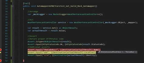 unit test and mock automapper in asp core thecodebuzz