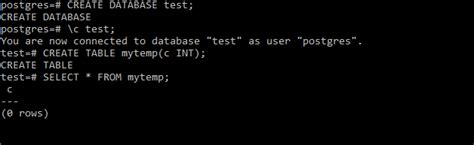 postgresql removing temporary table geeksforgeeks