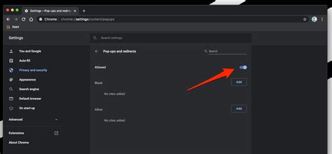 How To Allow Or Block Pop Ups And Redirects In Chrome Computer