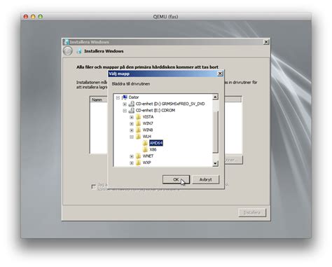 virtualization how can i get hard drive to work for qemu