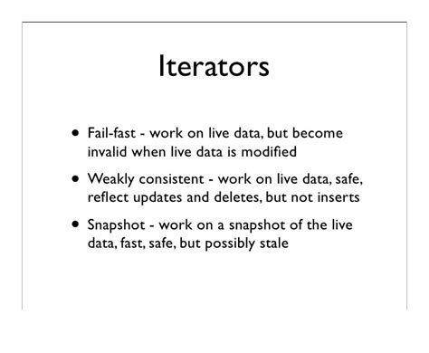 what is fail safe and fail fast iterator in java java67