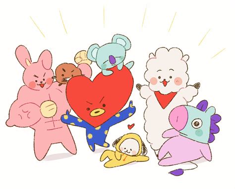Pin By • A R M Y Xiv • On Bt21 Fan Art Bts Bts Fanart Bts Chibi