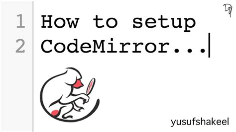 how to setup codemirror step by step guide codemirror 01 youtube