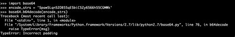 python解码base64遇到incorrect padding错误 知乎