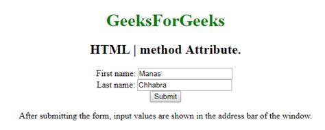 html method attribute geeksforgeeks