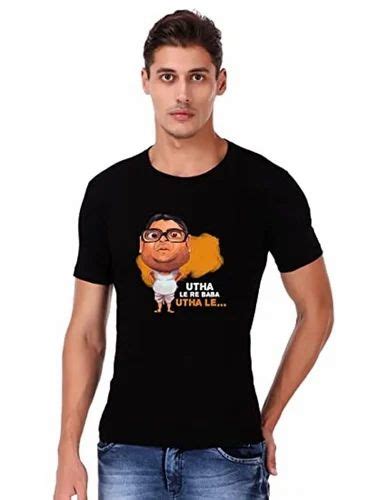 Cotton Men Printed T Shirt Round Collar At Rs 200 In New Delhi Id