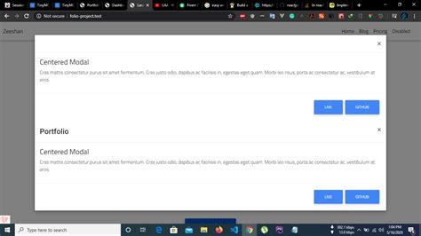 javascript in reactjs modal body and footer showing twice while