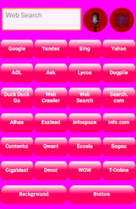 web search engines apk pour android télécharger