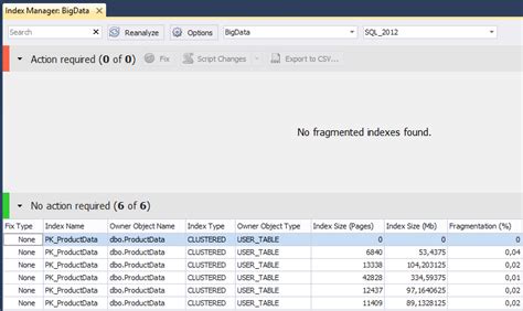 sql server fix sql server index fragmentation with