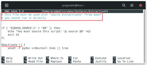 create a python virtual environment in the linux terminal pragmaticlinux