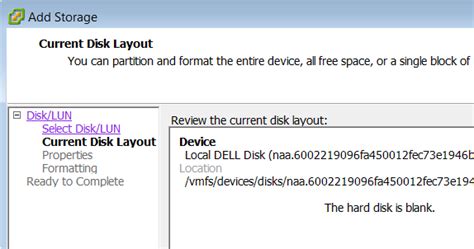 vmware esxi 4 how to add vmfs datastore using vsphere