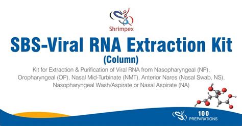Sbs Viral Rna Extraction Kit At Rs 70 Piece In Chennai Id 22685399755