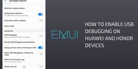 How To Enable Usb Debugging On Huawei And Honor Devices