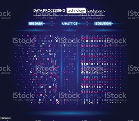 big data visualization information analytics concept abstract stream