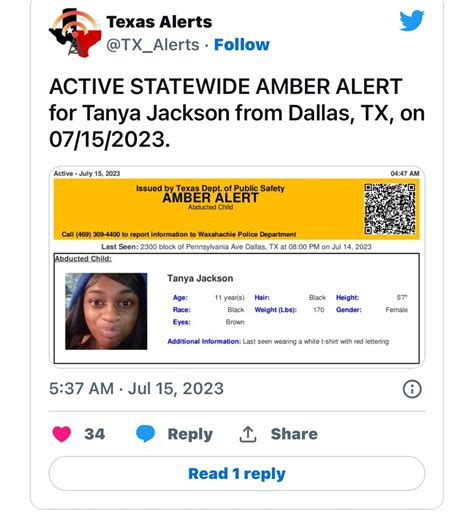 11 Year Old Girl Abducted Out Of Dallas Last Seen Friday Offici