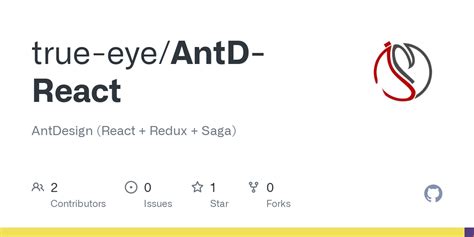 github true eye antd react antdesign react redux saga