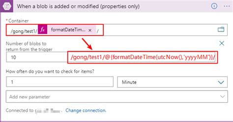 dynamically get blob contents when a new folder gets