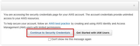 how to get aws access key id and secret access key
