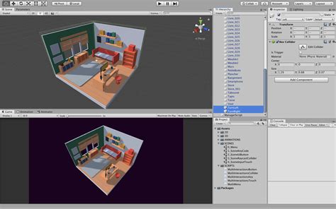 tuto gratuit les différentes interactions sous unity avec unity 2018