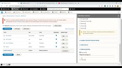 create conditional elements in webform drupal 9 youtube
