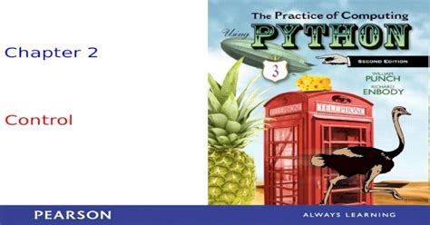 chapter 2 control the practice of computing using python punch