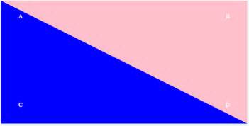 html css color transition in triangles with linear