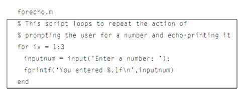 input in a for loop input in a for loop the script below repeats the