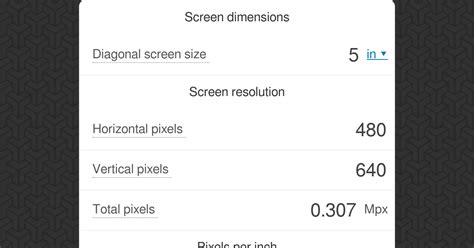 ppi calculator pixels per inch omni