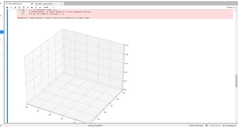 python problem when i plot a 3d surface with matplotlib
