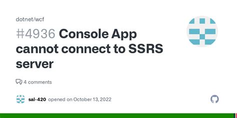 console app cannot connect to ssrs server · issue 4936 · dotnet wcf