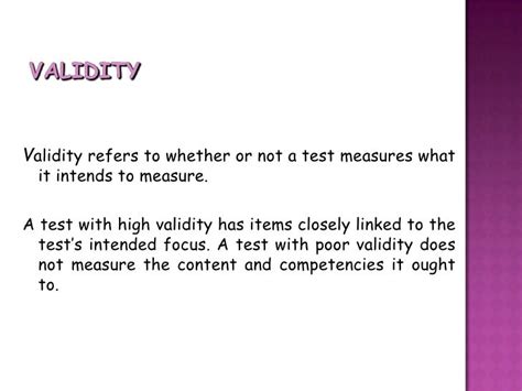 Validity Reliability And Practicality