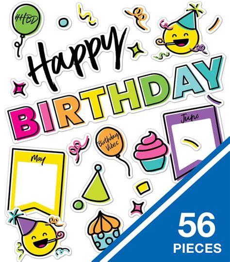 Kind Vibes Birthday Mini Bulletin Board Set Fd Class Décor