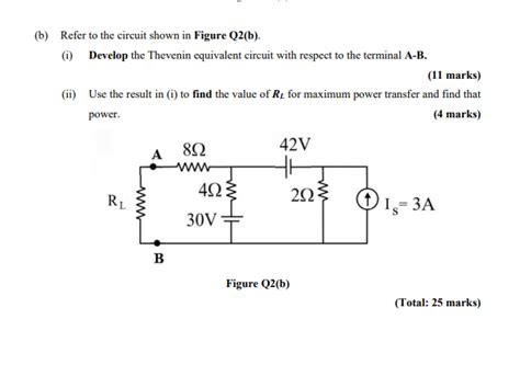Solved B Refer To The Circuit Shown In Figure Q2 B I