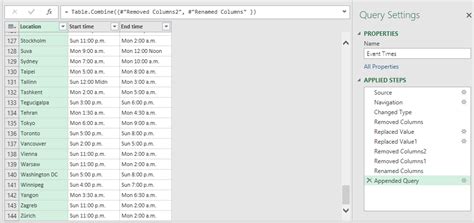 power query not for bi event date and time scheduler