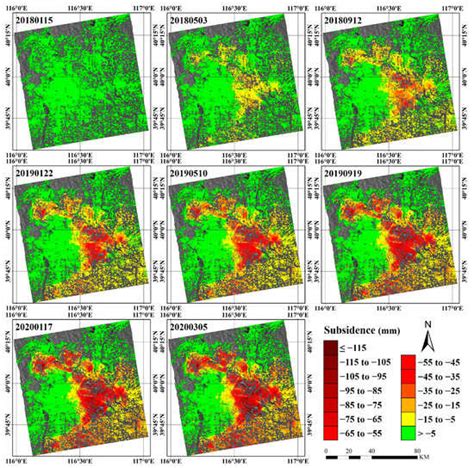 Remote Sensing Free Full Text Surface Subsidence Characteristics