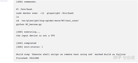 jenkins执行linux上docker容器下面的playwright下的python脚本报错：the input device is