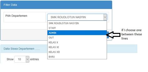 how to filter records from database with dropdown using php codeigniter