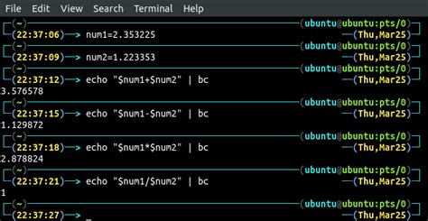 how to use bc to perform advanced arithmetic operations in bash