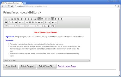 primefaces text editors