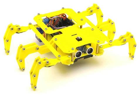robug arduino based hexapod robot kit black robot kits jsumo