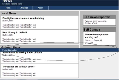 html css dropdown menu and footer stack overflow