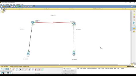 Configuring Ospf Configure Ospf Using 2 Routers 2 Pc Cisco Packet