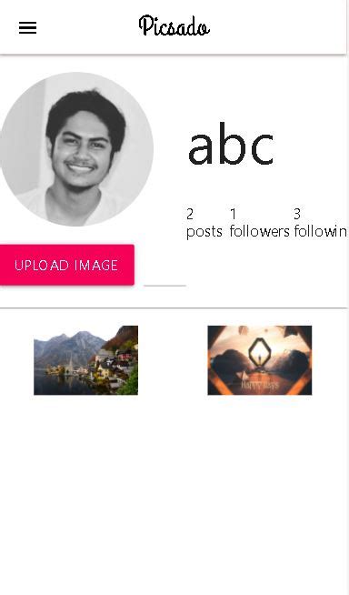 github dipanjan9 picsado a social media app for sharing