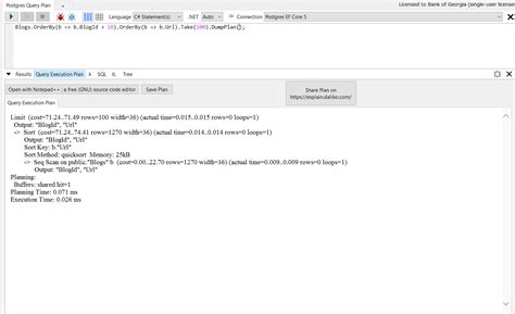 linqpad query plan visualizer giorgi dalakishvili personal website