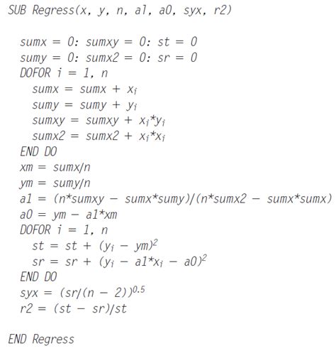solved use least squares regression to fit a straight lin