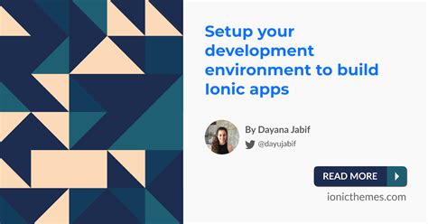 setup your development environment to build ionic apps