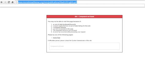 status code 404 why is the pdf at this link periodically giving