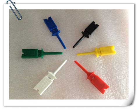10pcs lot multi color test hooks clip for logic analyzers in alligator