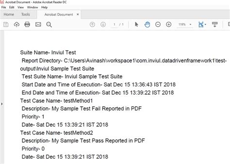 how to generate pdf report in selenium with testng and itextpdf inviul