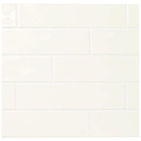 Daltile Luxecraft White 3 In X 12 In Glazed Ceramic Subway Wall Tile